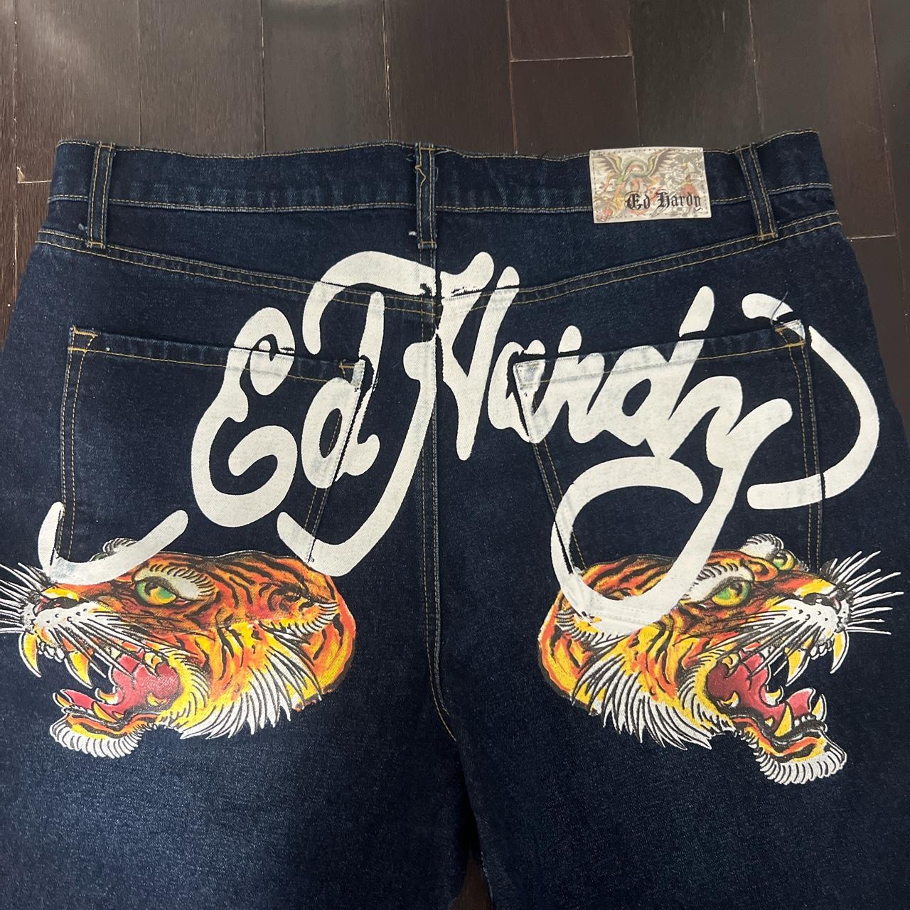 ed hardy jeans 40x32 straight leg #edhardy #jeans... - Depop