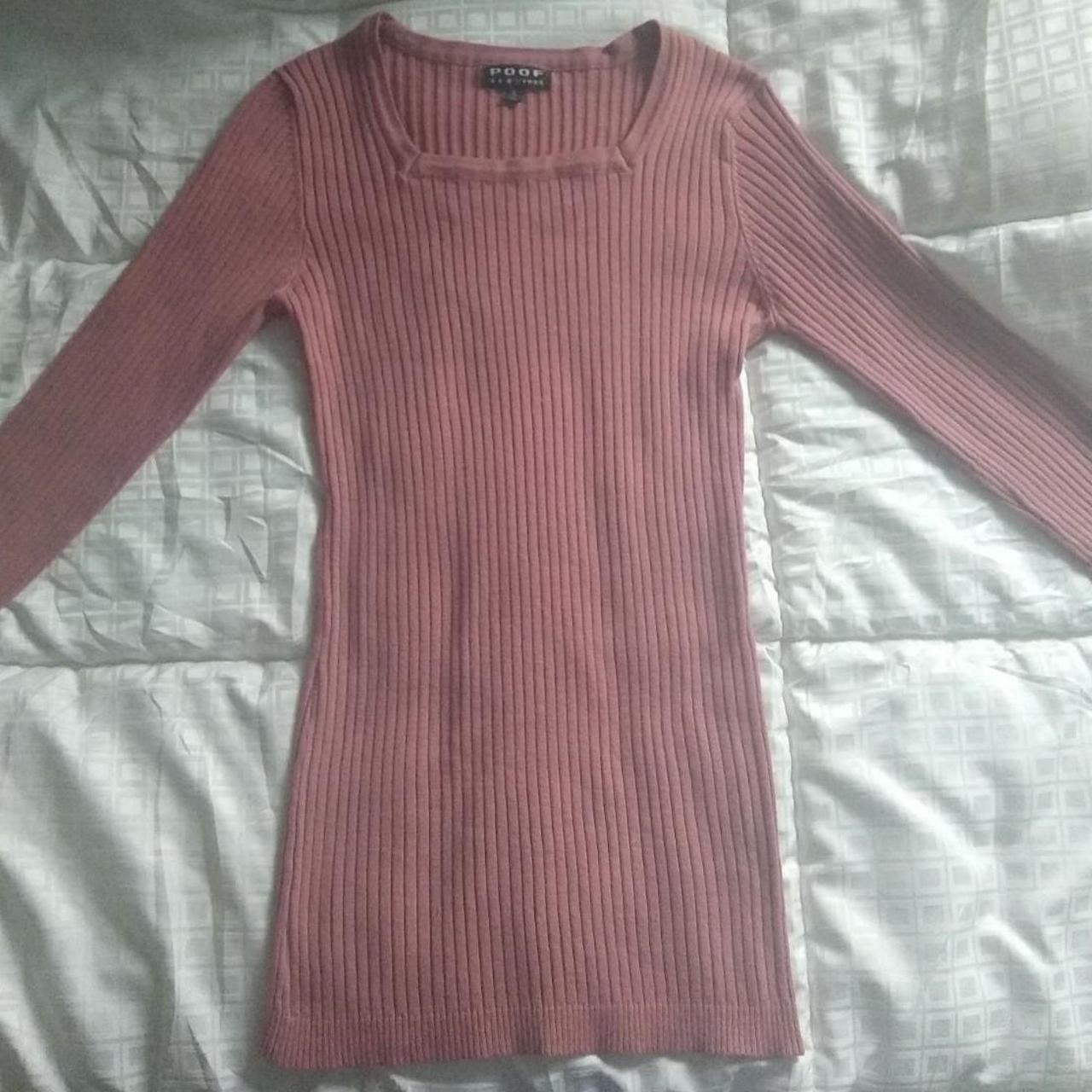 Y2k Pink poof New York sweater Very stretchy Square... - Depop