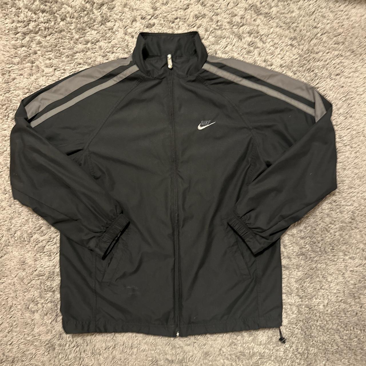 Amazing condition y2k silver tag Nike zip up No rips... - Depop