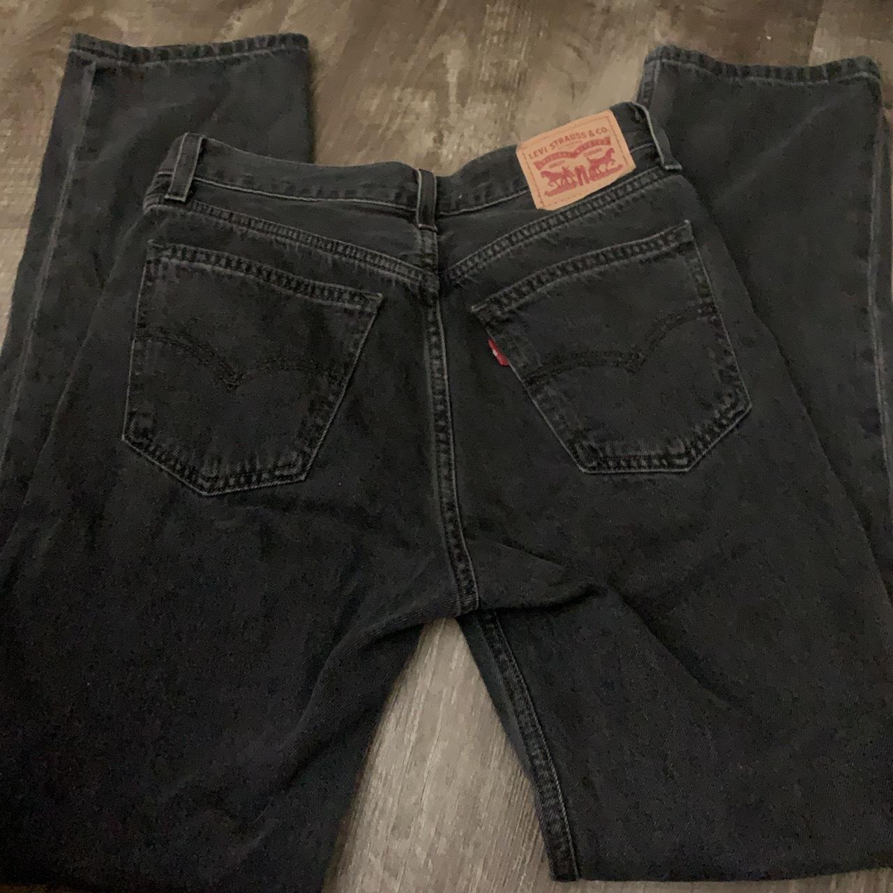 Black levis jeans no rips no holes like new - Depop