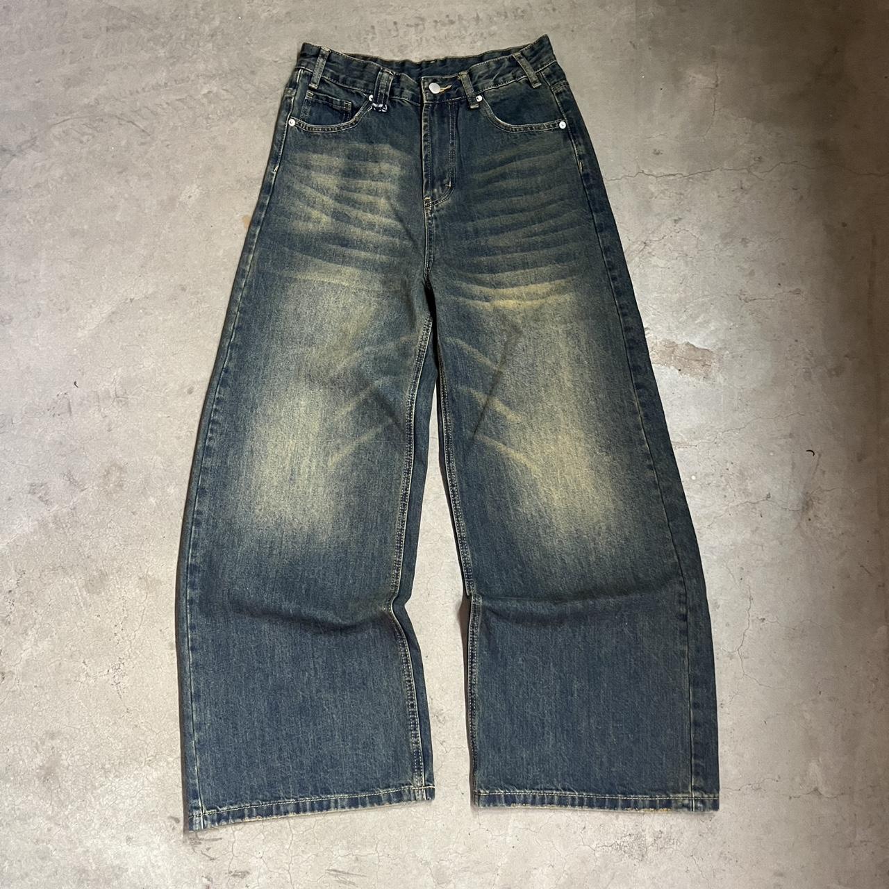 Baggy wide leg jeans waist 29, 12 inch leg opening,... | Depop