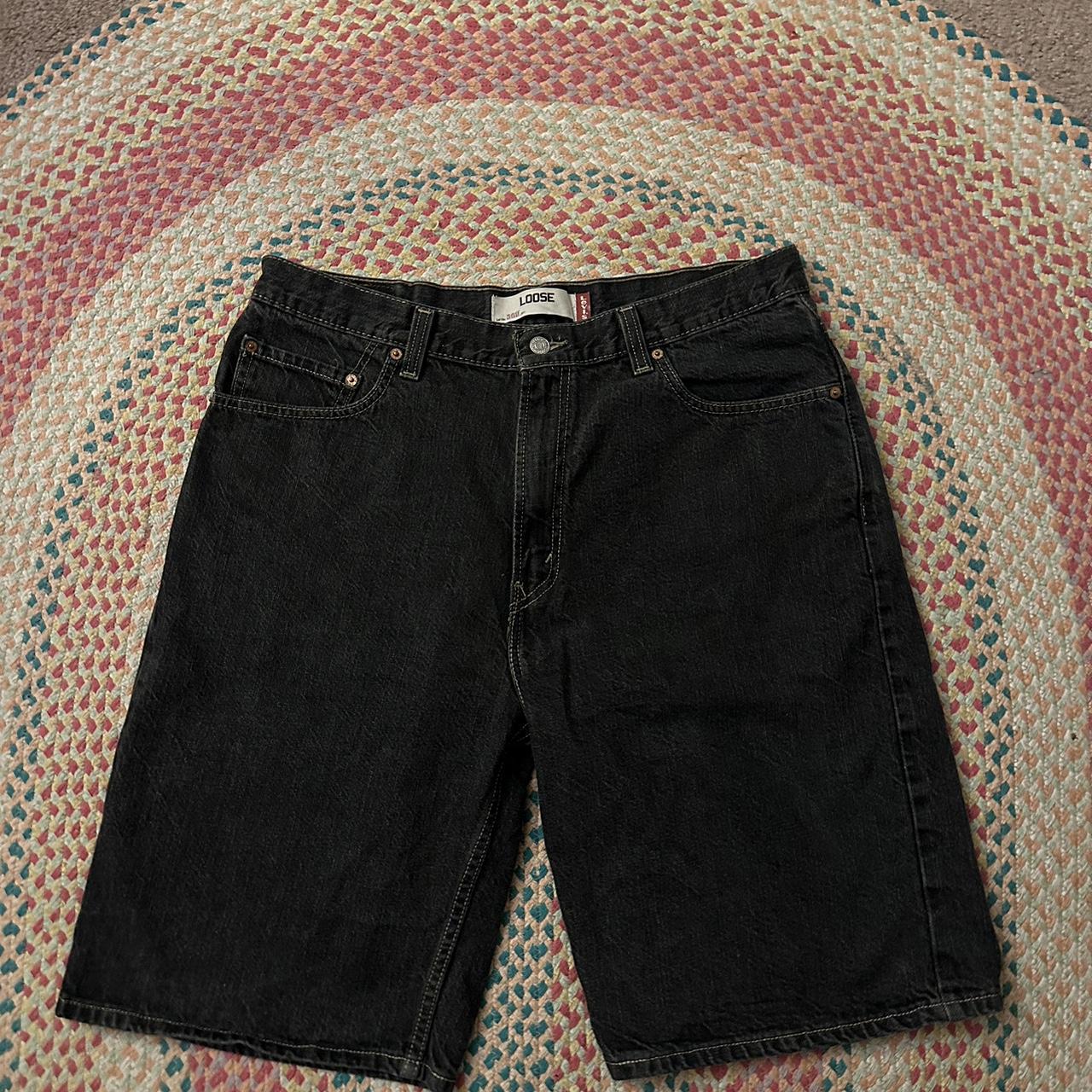 Baggy Levi Jorts baggyyyy jorts clean pairrrr size... - Depop