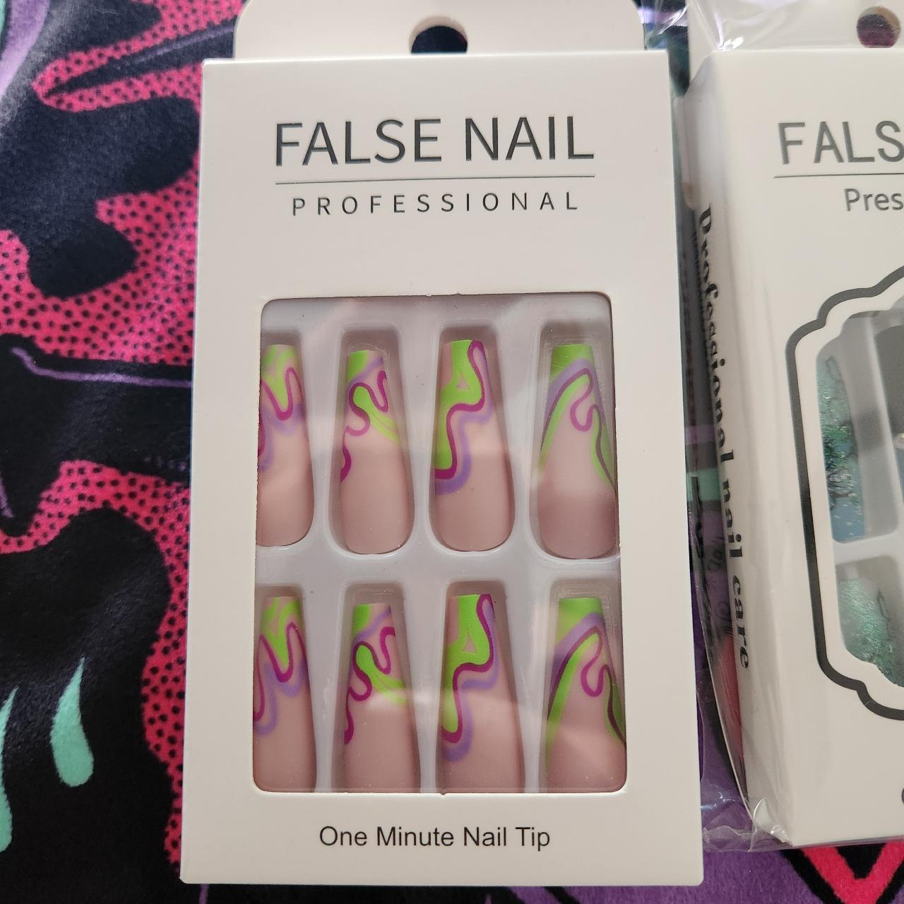 bundle of 5 packs of press on nails 5 packs brand... - Depop