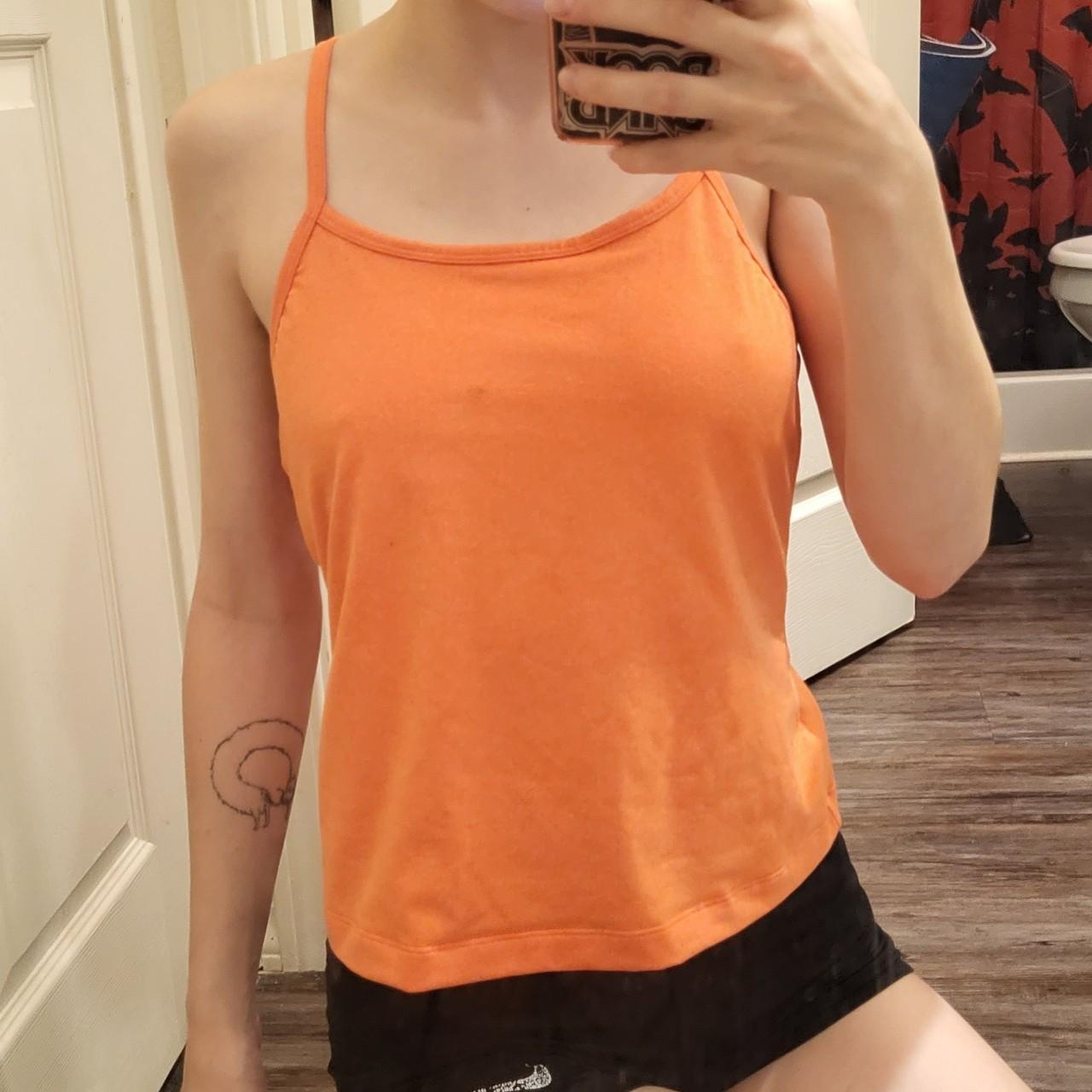 Tek Gear Orange Workout Tanktop Stretchy And Depop
