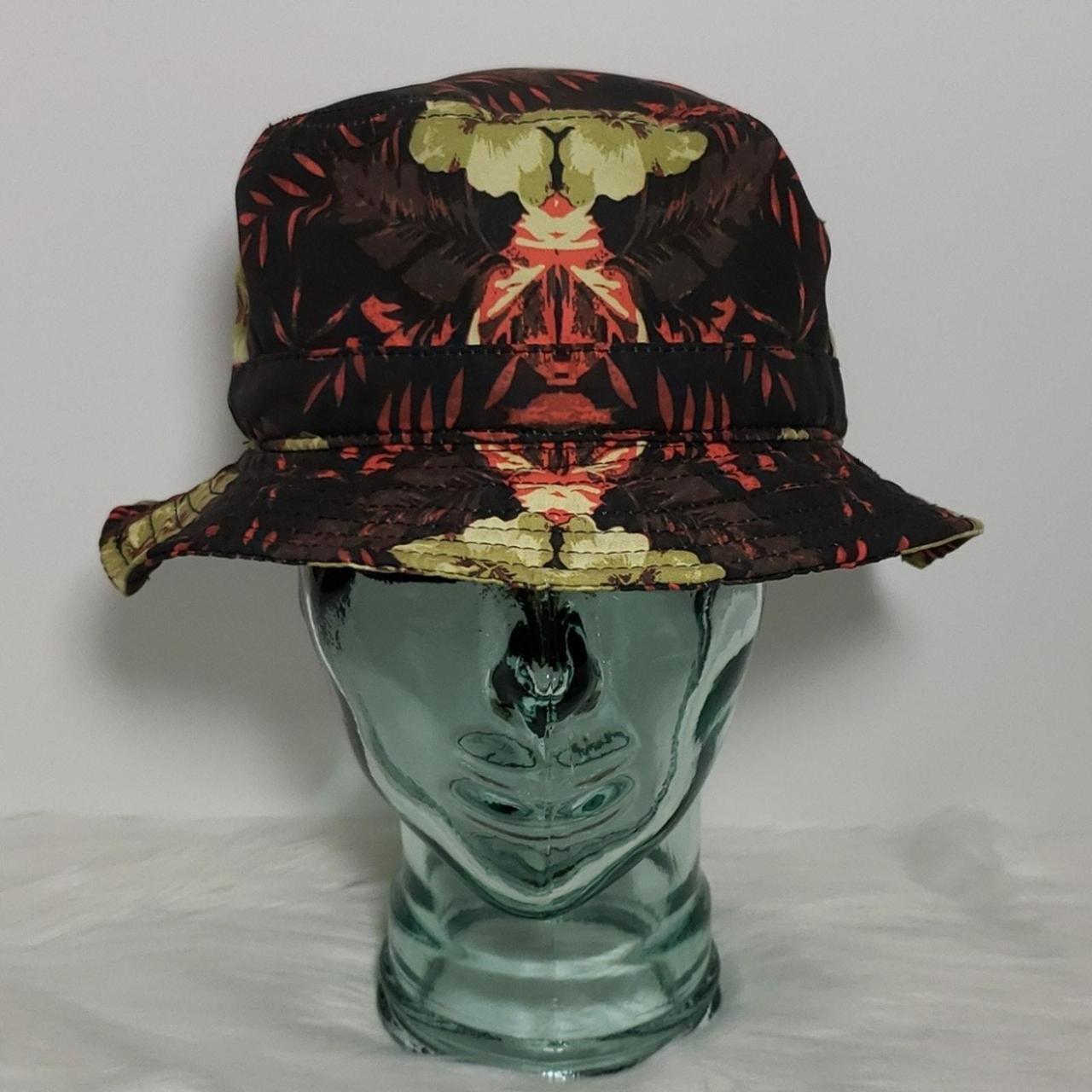Original Chuck Bucket Hat Dark Floral Tropical... - Depop