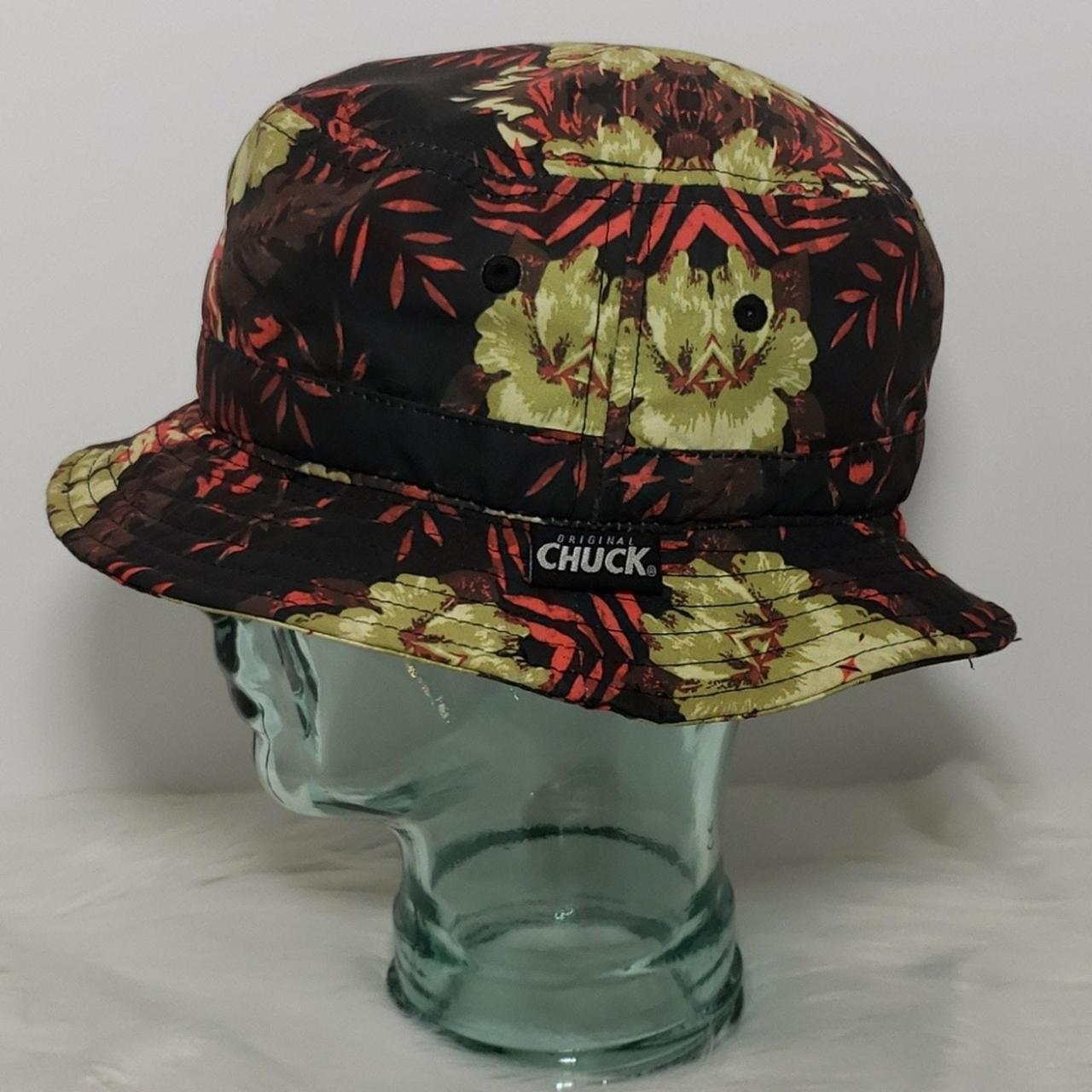 Original Chuck Bucket Hat Dark Floral Tropical... - Depop