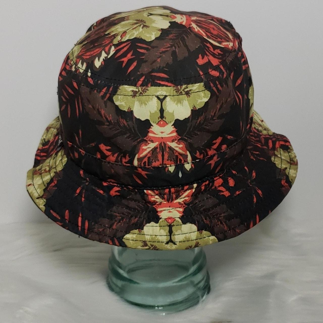 Original Chuck Bucket Hat Dark Floral Tropical... - Depop