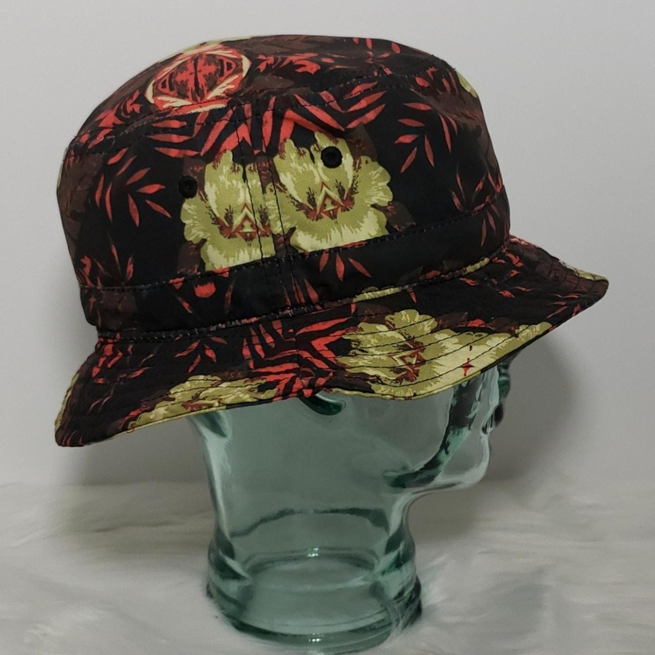 Original Chuck Bucket Hat Dark Floral Tropical... - Depop