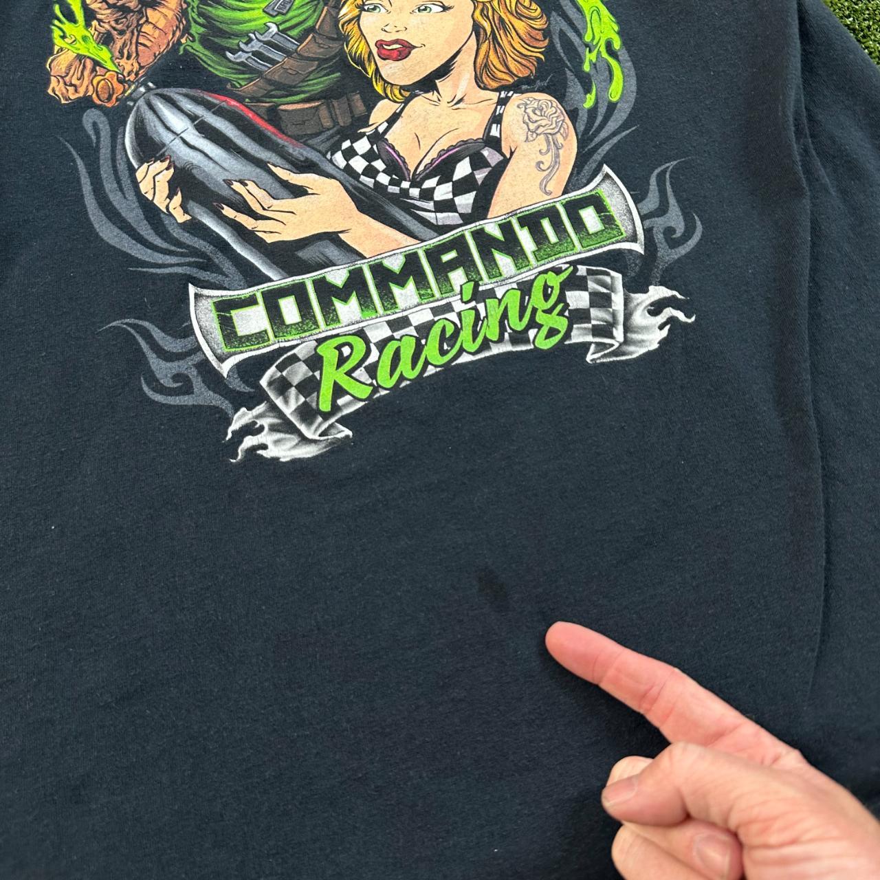 Commando Racing T Shirt Skeleton Juiced Size:... - Depop