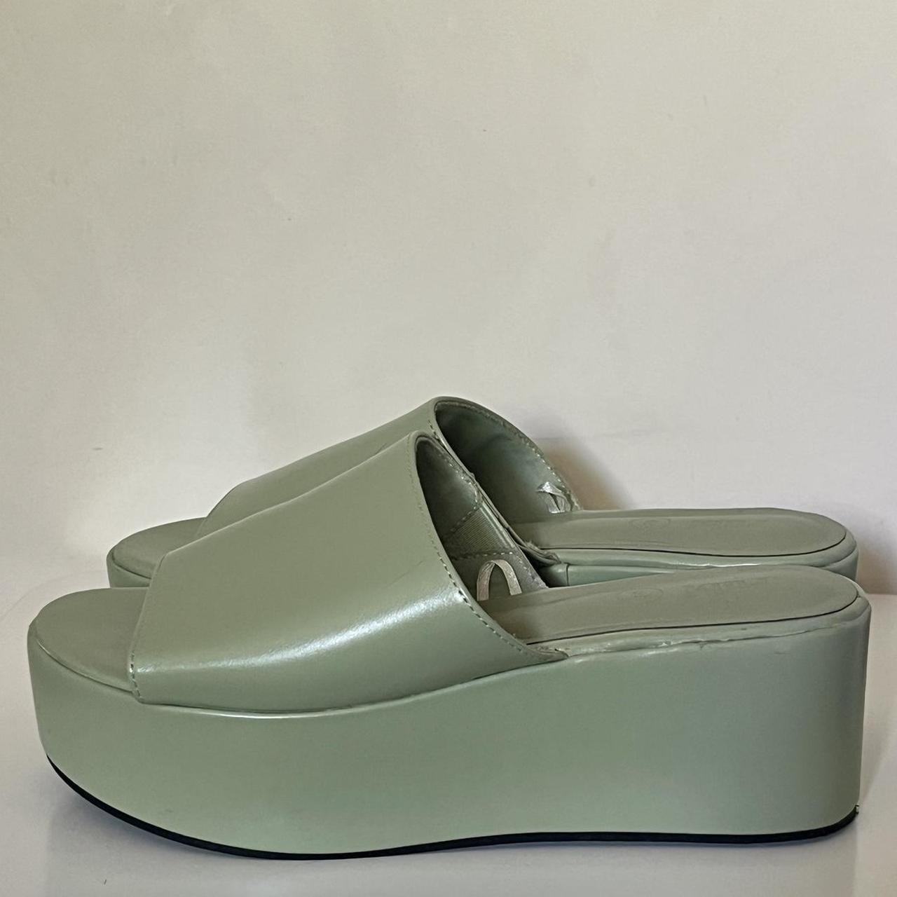 Rubi shoes mint green platform sandals In great... - Depop
