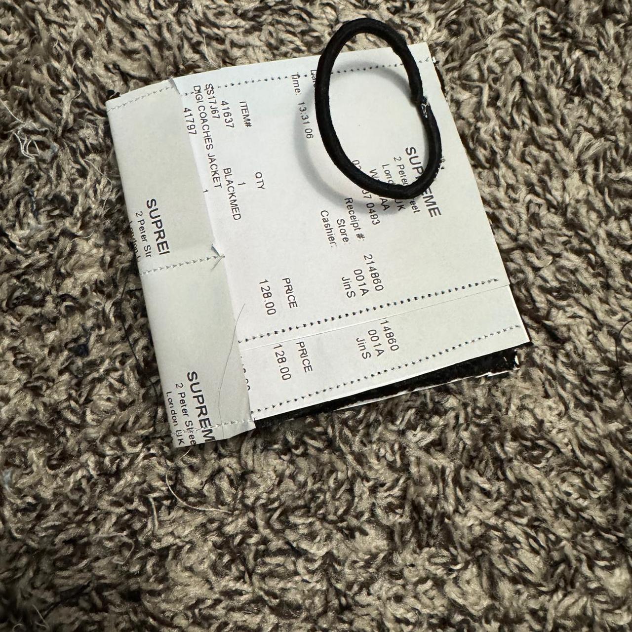 custom supreme x maison margiela receipt wallet has... | Depop