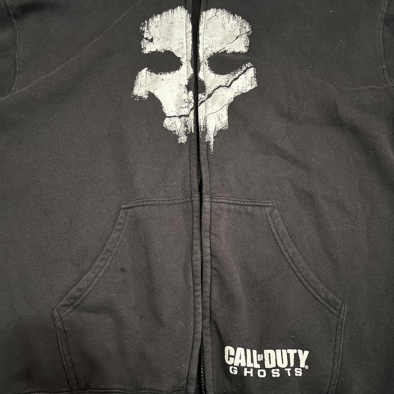 Preowned 2013 Call Of Duty Ghosts Mens Zip Up Hoodie... | Depop
