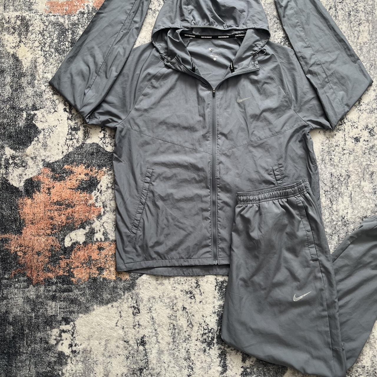 Grey Nike Miler DriFit L XL Men’s Full Tracksuit... | Depop