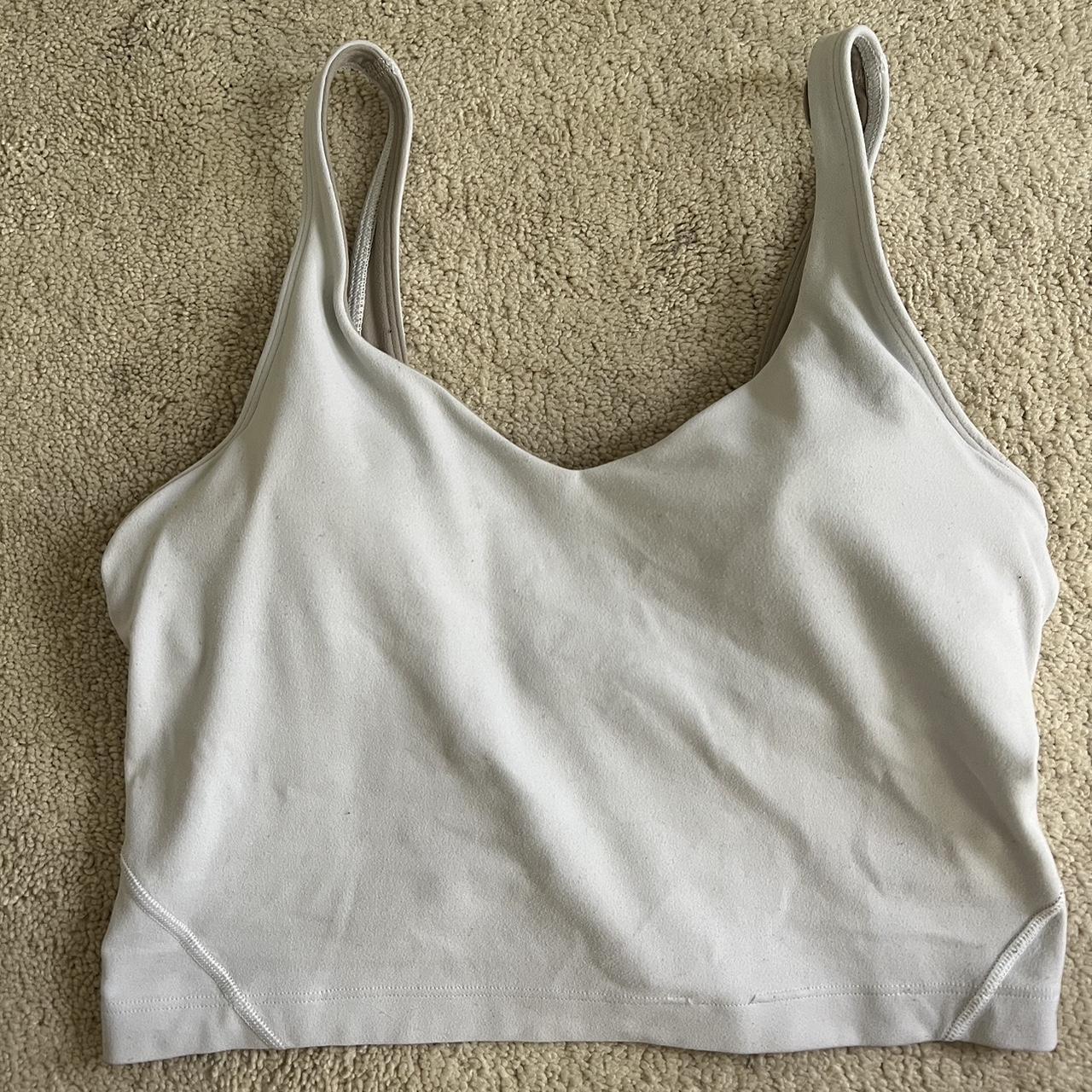 White lululemon align tank Size 6 - Depop