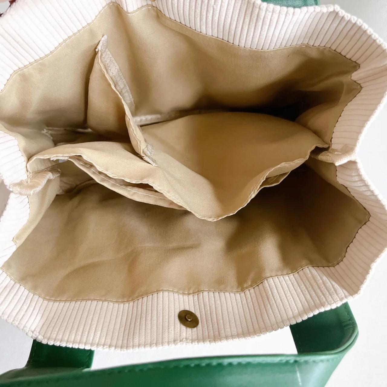 Brand New embroidery Moomin fabric handbag with faux... - Depop