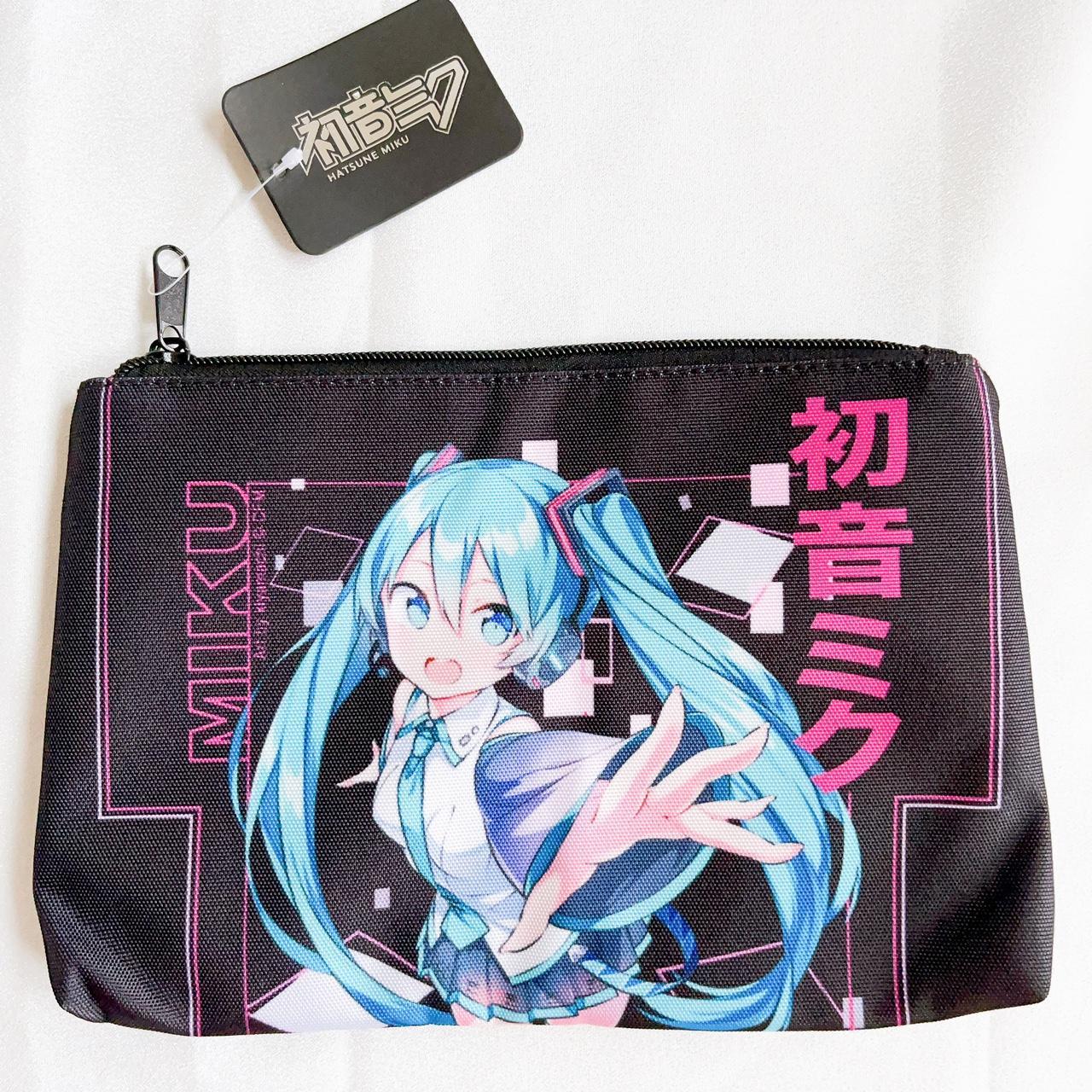Brand New anime Hatsune Miku large black canvas... - Depop