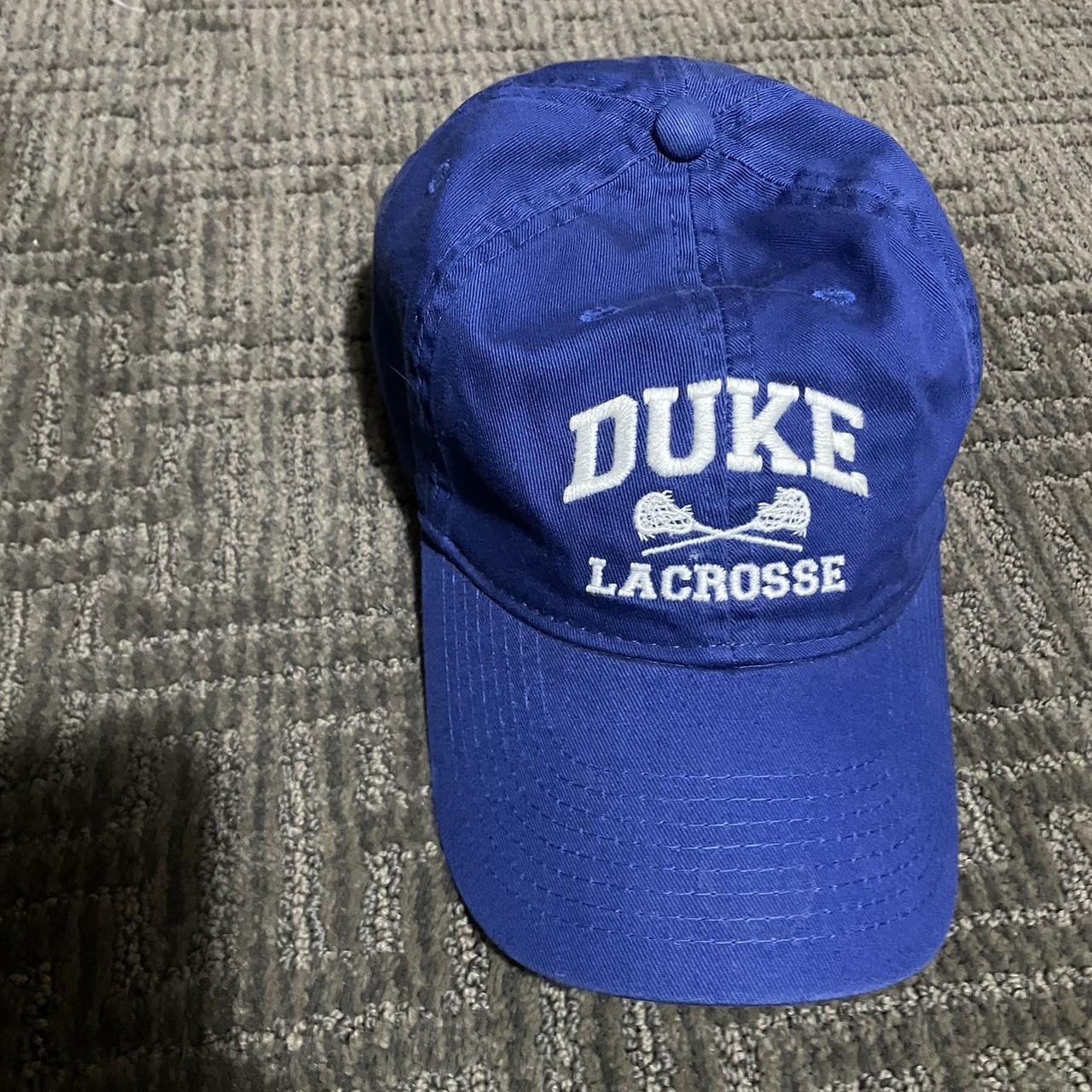Duke Blue Devils Lacrosse Soft Strapback Hat Cap - Depop