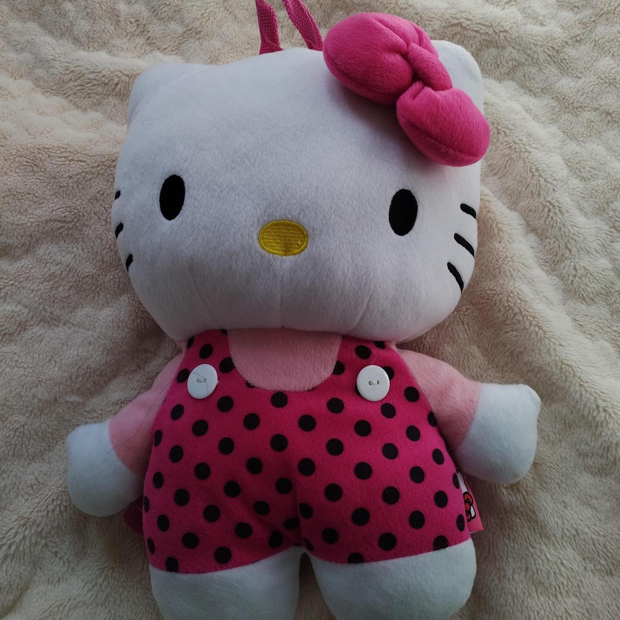 💕 Hello Kitty Plush Backpack She's in pretty good... - Depop