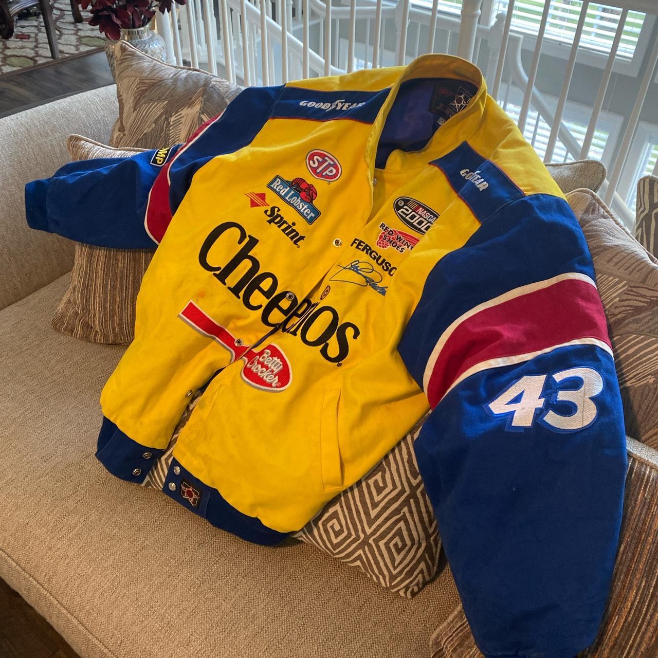 Race car jacket , vintage jacket with hole on inside... - Depop
