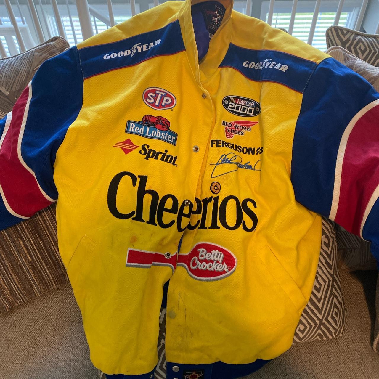 Race car jacket , vintage jacket with hole on inside... - Depop