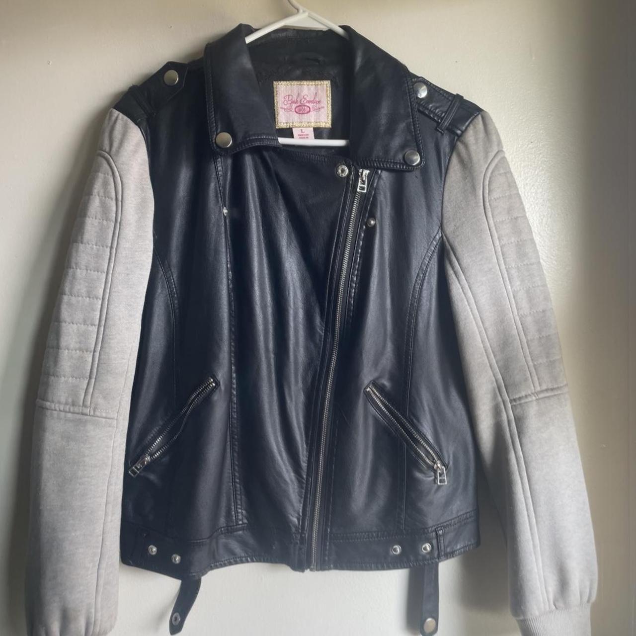 women’s biker jacket - worm a few times -very minor... - Depop