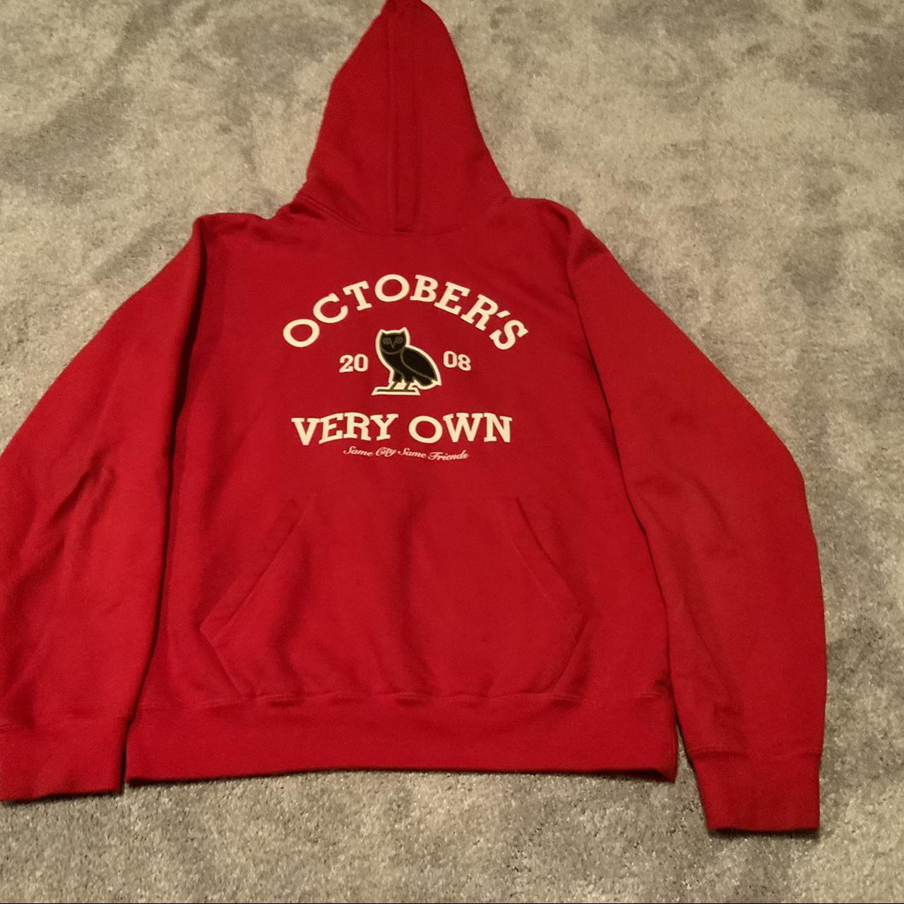 OVO red hoodie Size small Accepting offers Made in... - Depop