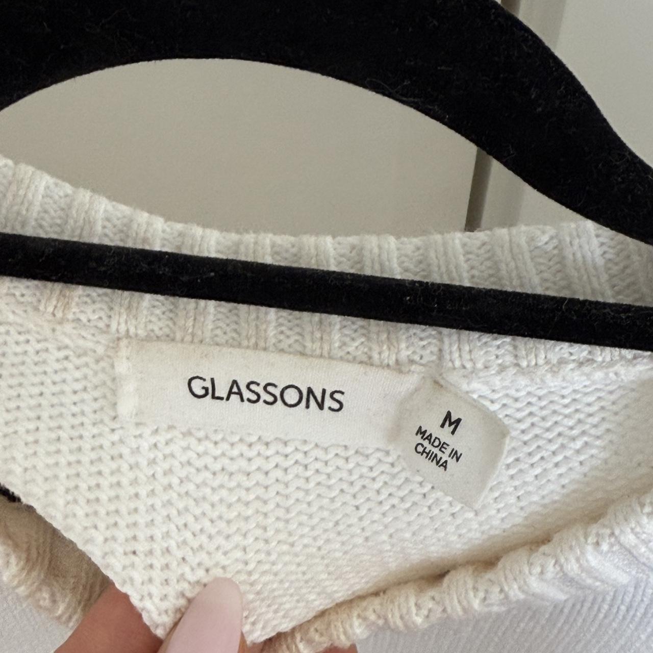 Glasson knit sweater. Size M. Makeup marks on... | Depop