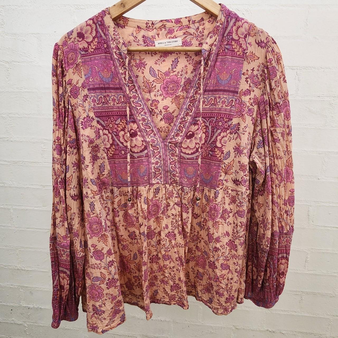 SPELL & THE GYPSY / Blossom Folk Song Blouse Size... - Depop