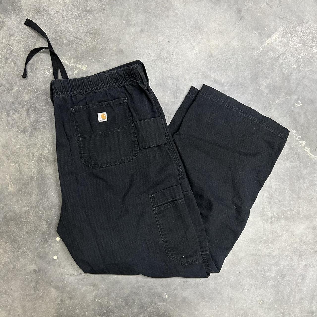 Carhartt ℹ️ Black Carhartt pants made with ripstop... - Depop