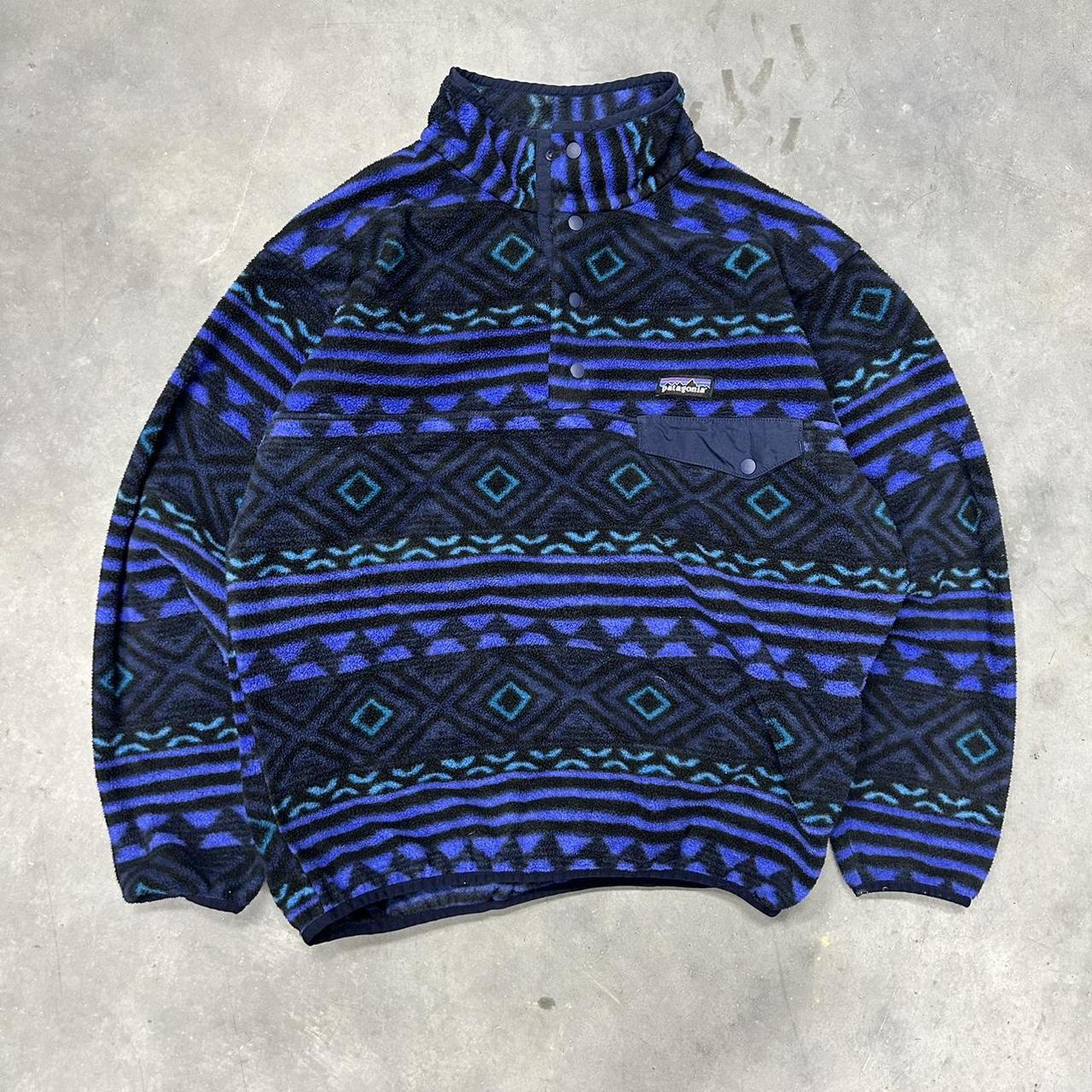 Patagonia Aztec synchilla perfect condition no... - Depop