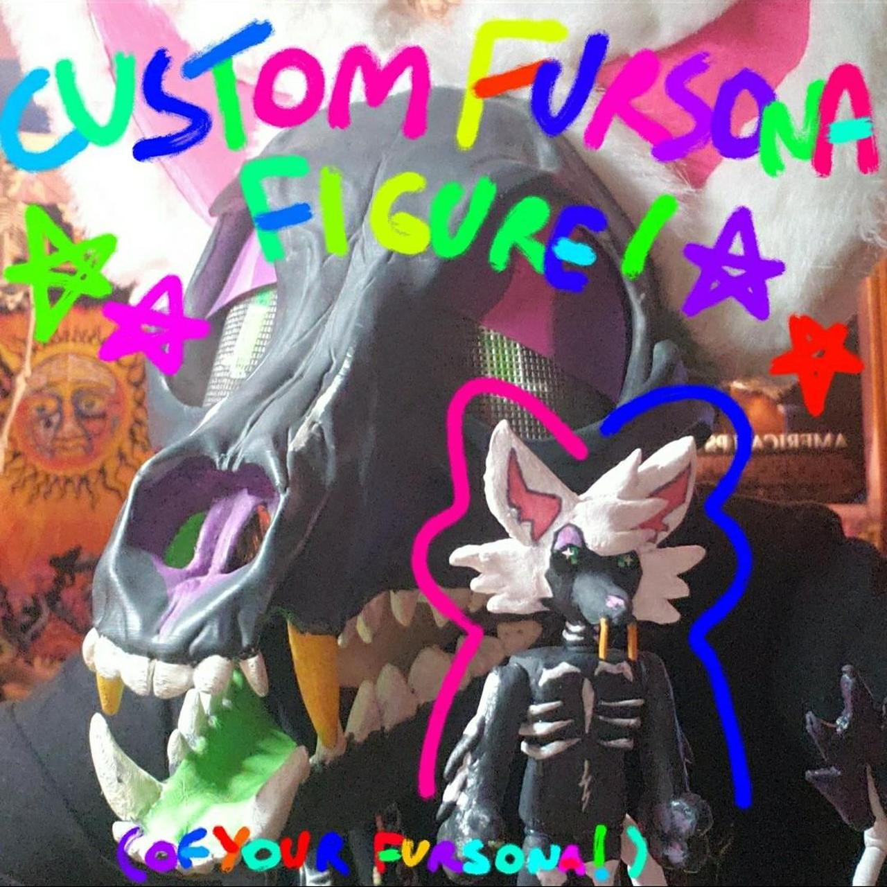 ⭐ CUSTOM FURSONA HANDMADE CLAY FIGURE ! -... - Depop