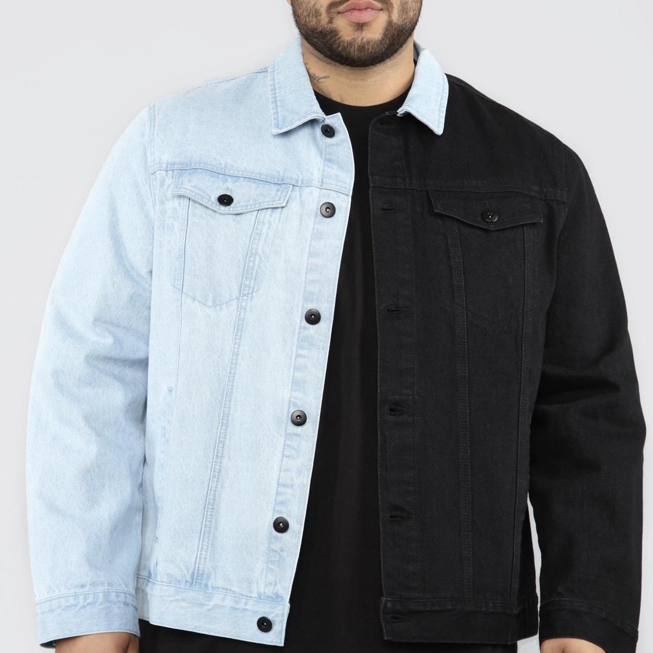 Two tone denim jacket! - Depop