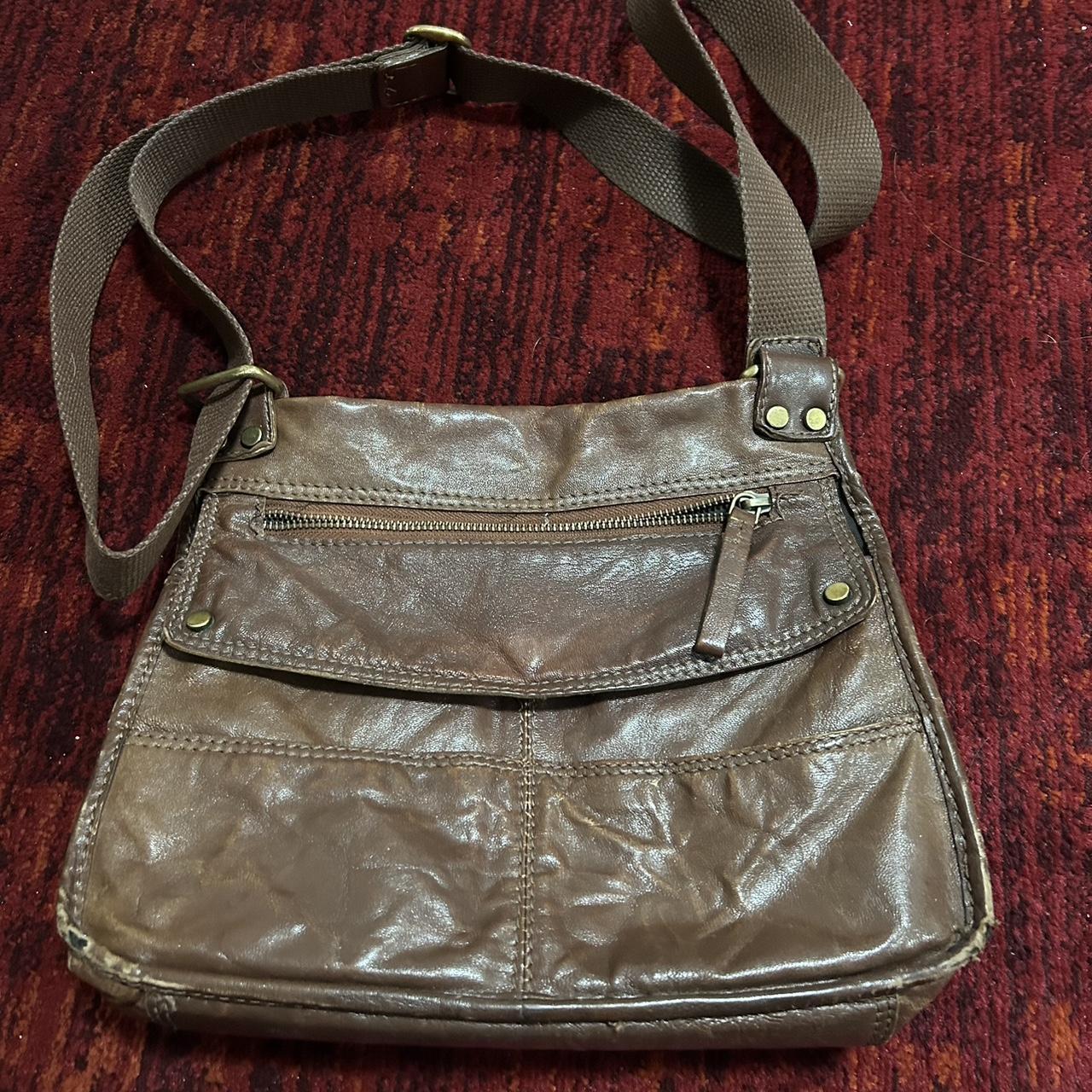 Vintage leather bag worth 160+ #vintage... - Depop