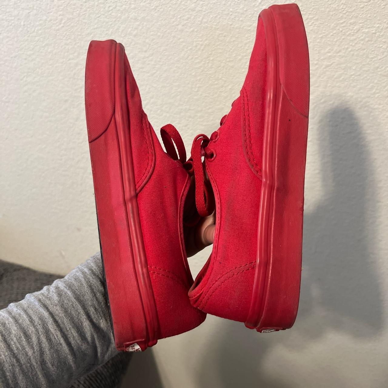 All Red Vans Used Only A Few Times, see all Pics For... - Depop