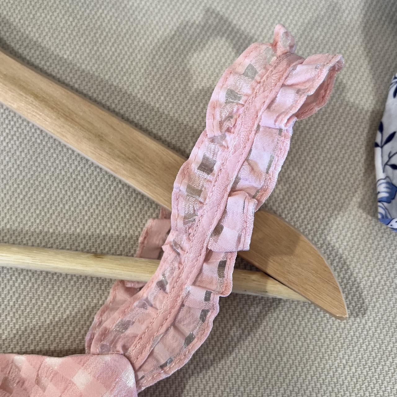 CUE SHEER CHECK ORGANZA DRESS SIZE 8 FREE... - Depop