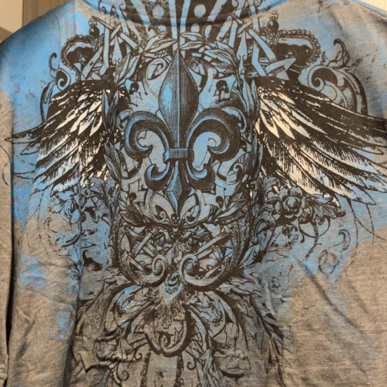 Cool graphic affliction design Haven’t soon too many... - Depop