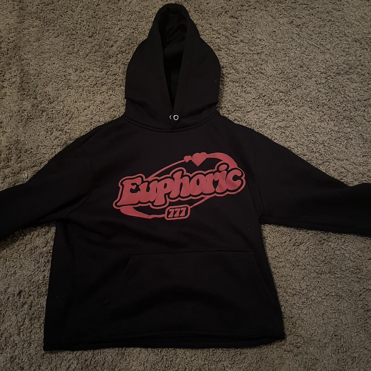 Euphoric 777 puff print hoodie - Depop
