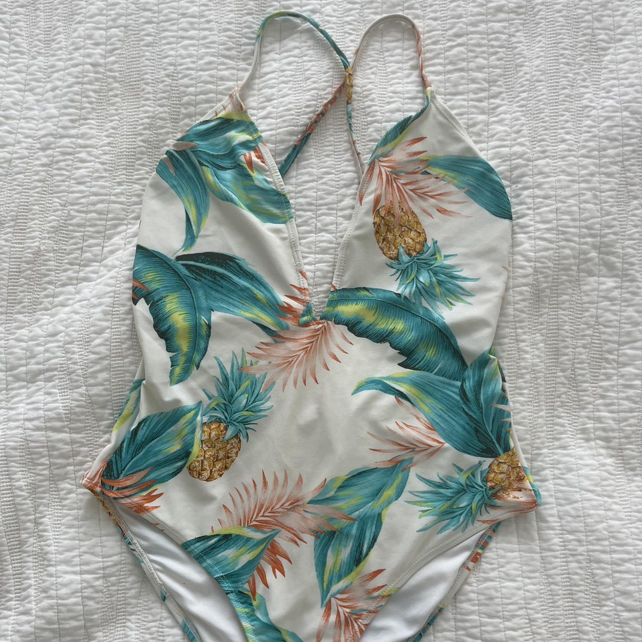 Deep V bathing suit. - Depop