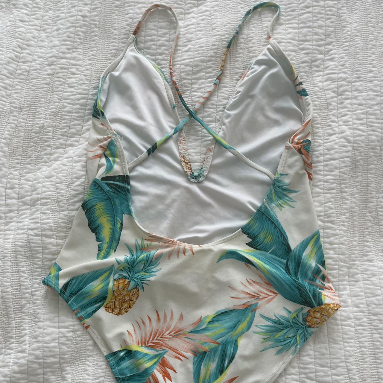 Deep V bathing suit. - Depop