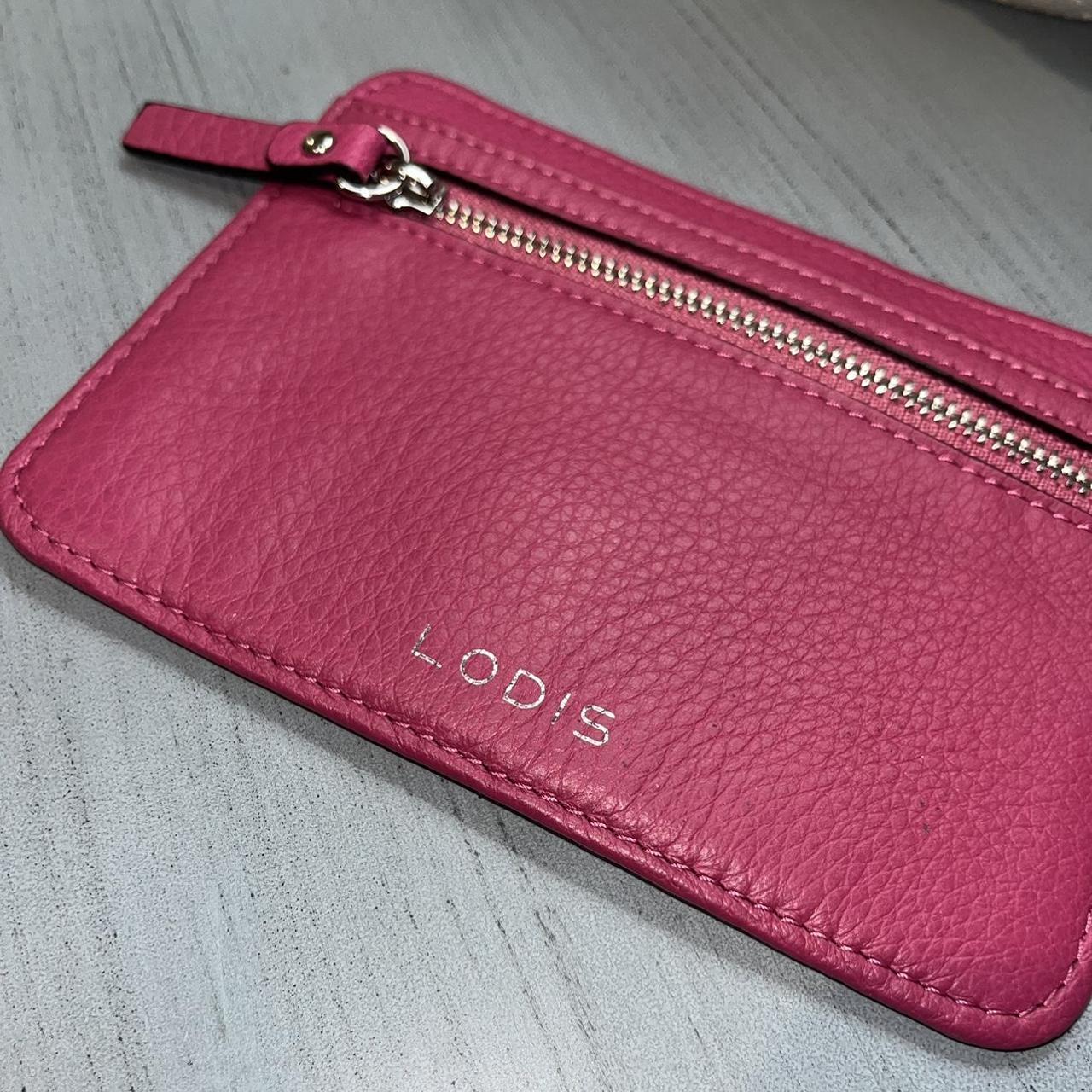 Pink Lodis slim wallet/card holder with 2 pockets... - Depop