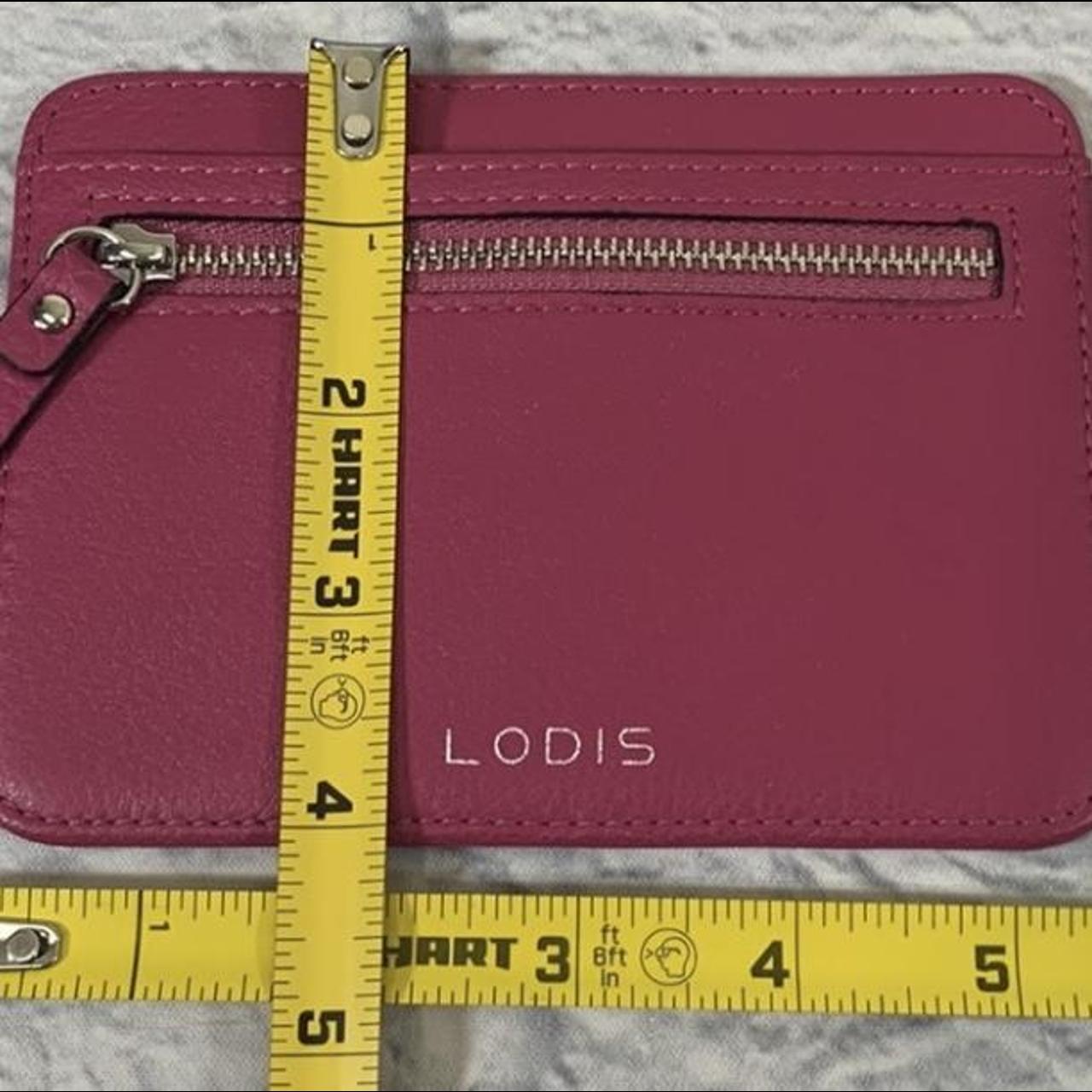 Pink Lodis slim wallet/card holder with 2 pockets... - Depop