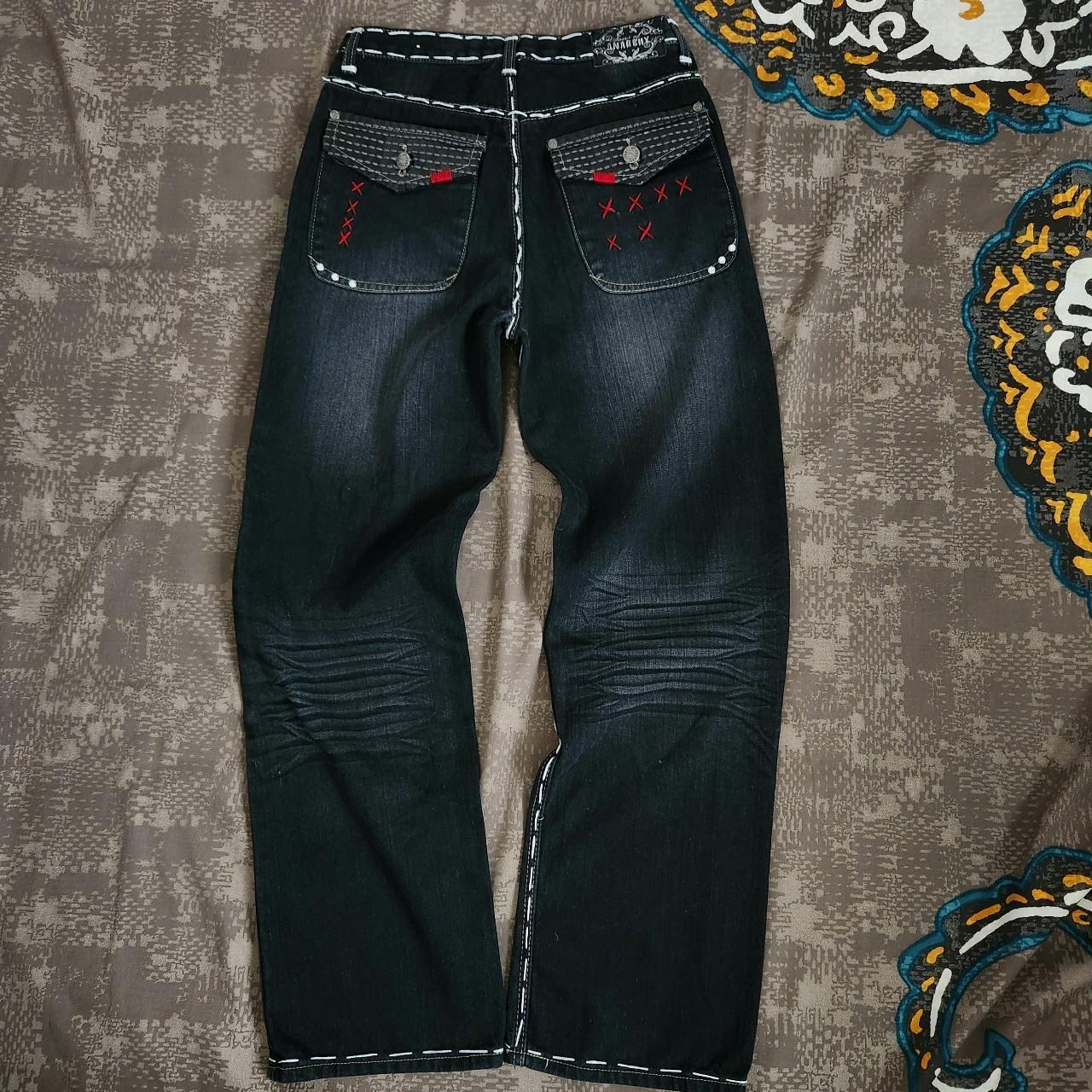 Y2k cyber grunge jeans SON of anarchy Washed... - Depop