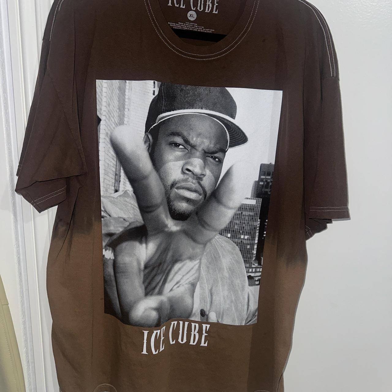 Brown and cream ice cube tee Tried on Size Xl - Depop