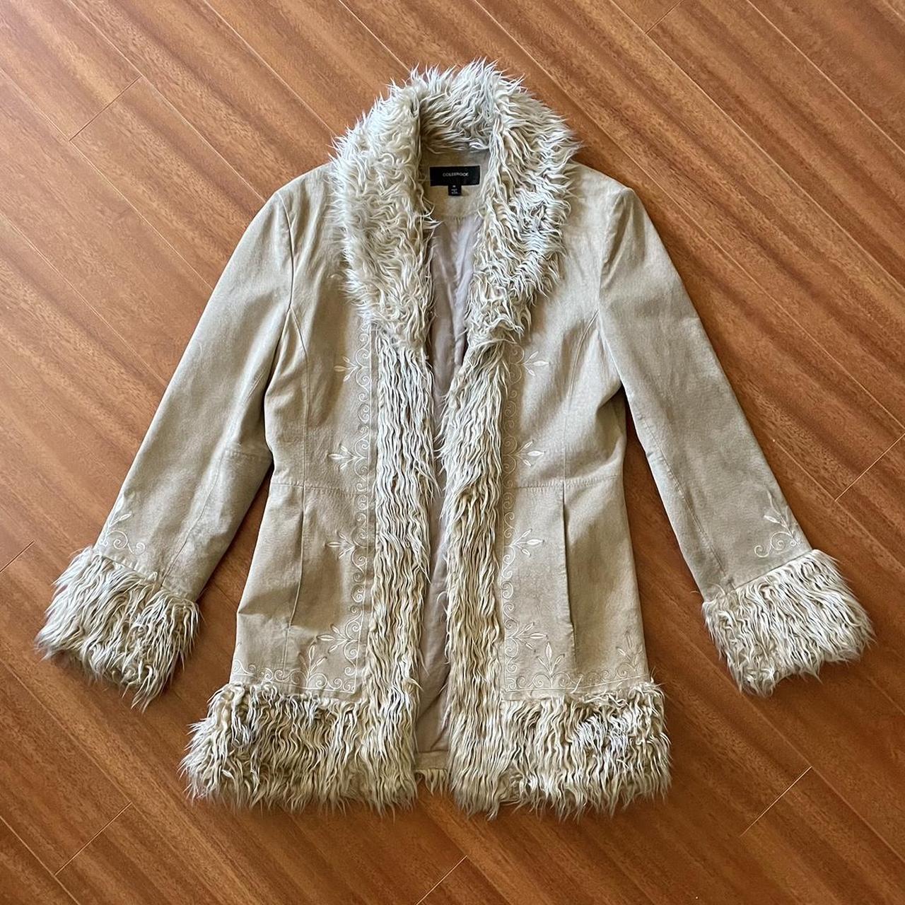 Colebrook Genuine Suede Penny Lane Afghan Jacket... - Depop