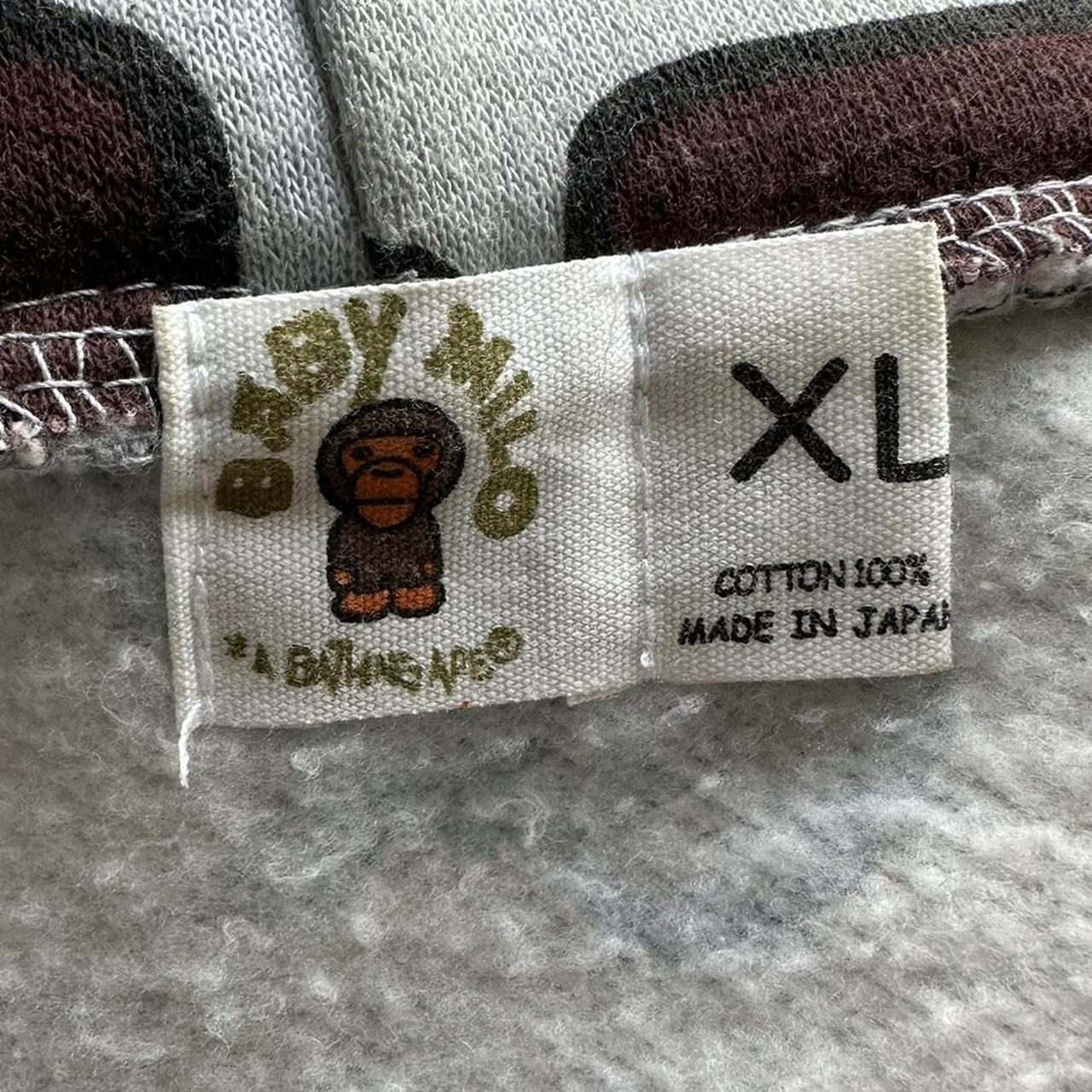 Vintage Grey Bathing Ape Baby Milo X KAWS Hoodie. | Depop Vintage Grey Bathing Ape Baby Milo X KAWS Hoodie. | Depop