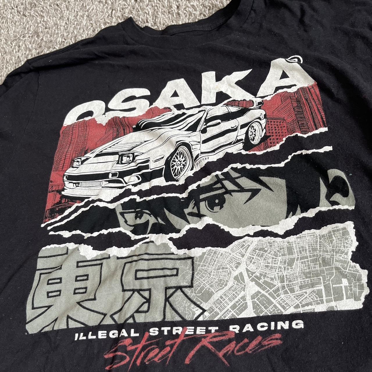 japanese osaka street racing design tshirt #japan... - Depop