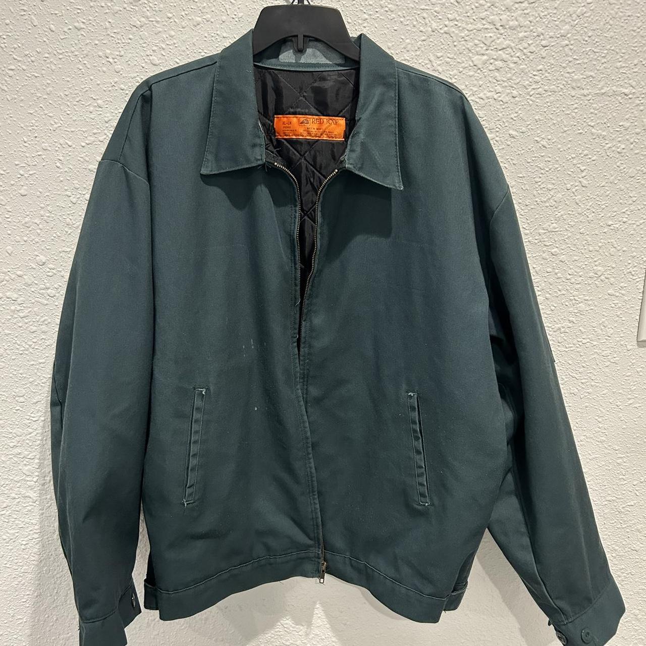 Red Kap Men's Green Jacket | Depop