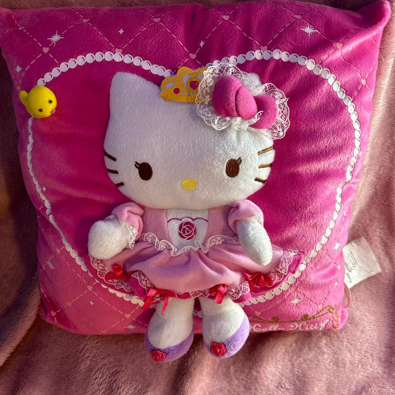 Small pink hello kitty pillow only used for... - Depop
