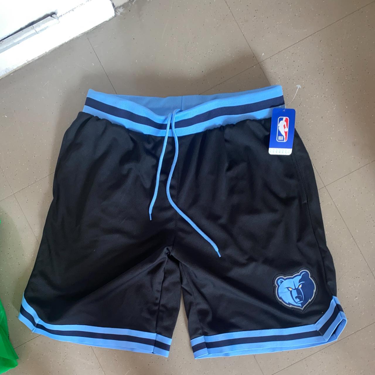 NBA Men's Black and Blue Shorts | Depop