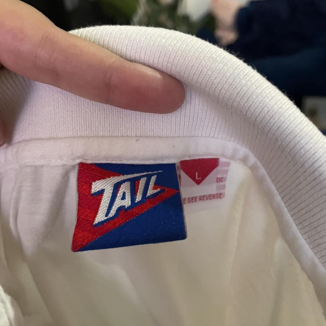 Tail White & pink tennis crop top with zip Size... - Depop